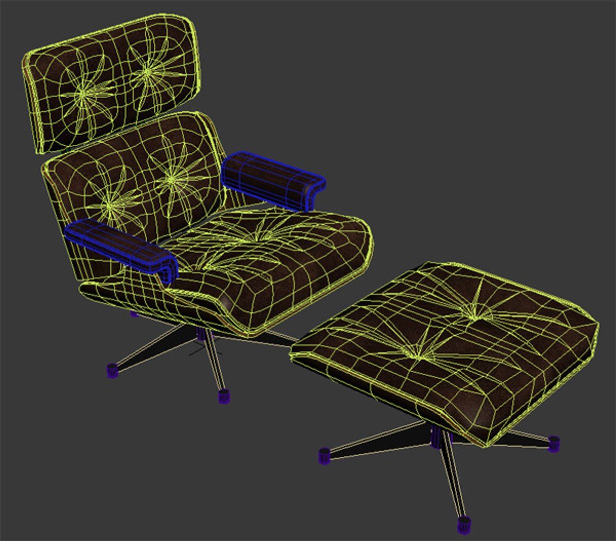 3d model armchair chair group