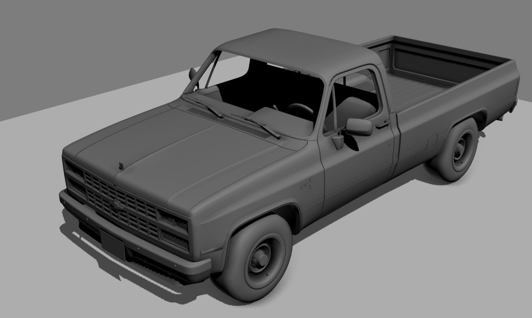 Chevrolet silverado 1987 3D - TurboSquid 1464422