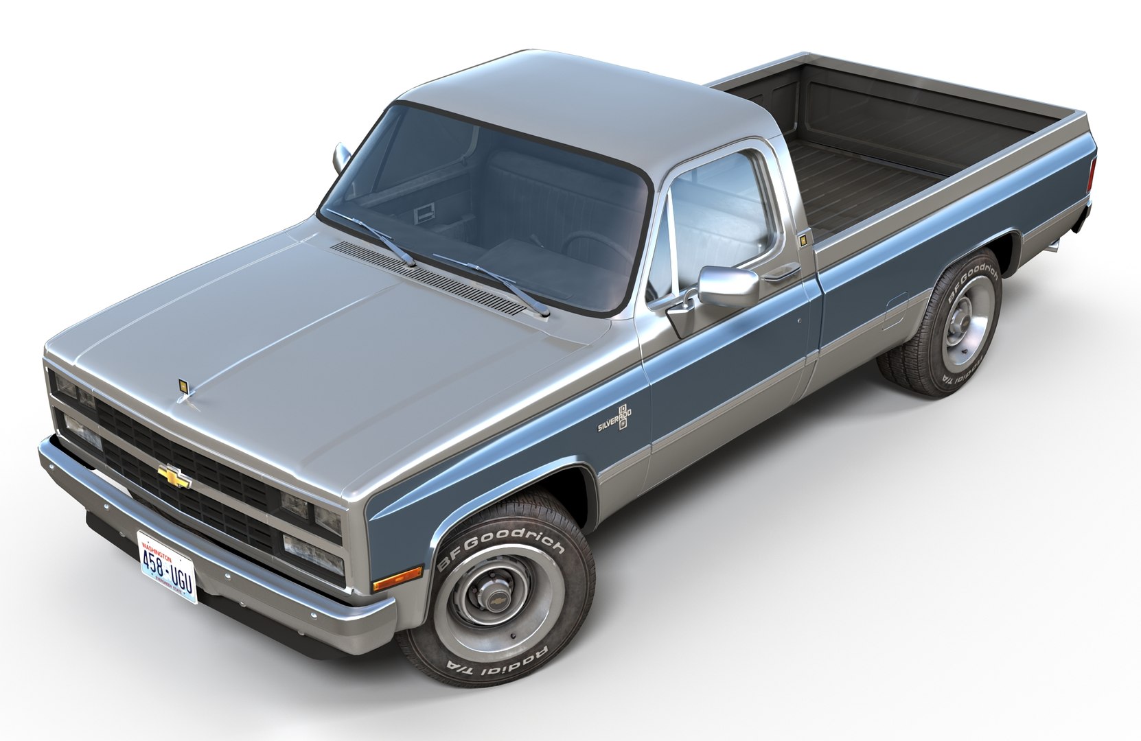 Chevrolet silverado 1987 3D - TurboSquid 1464422