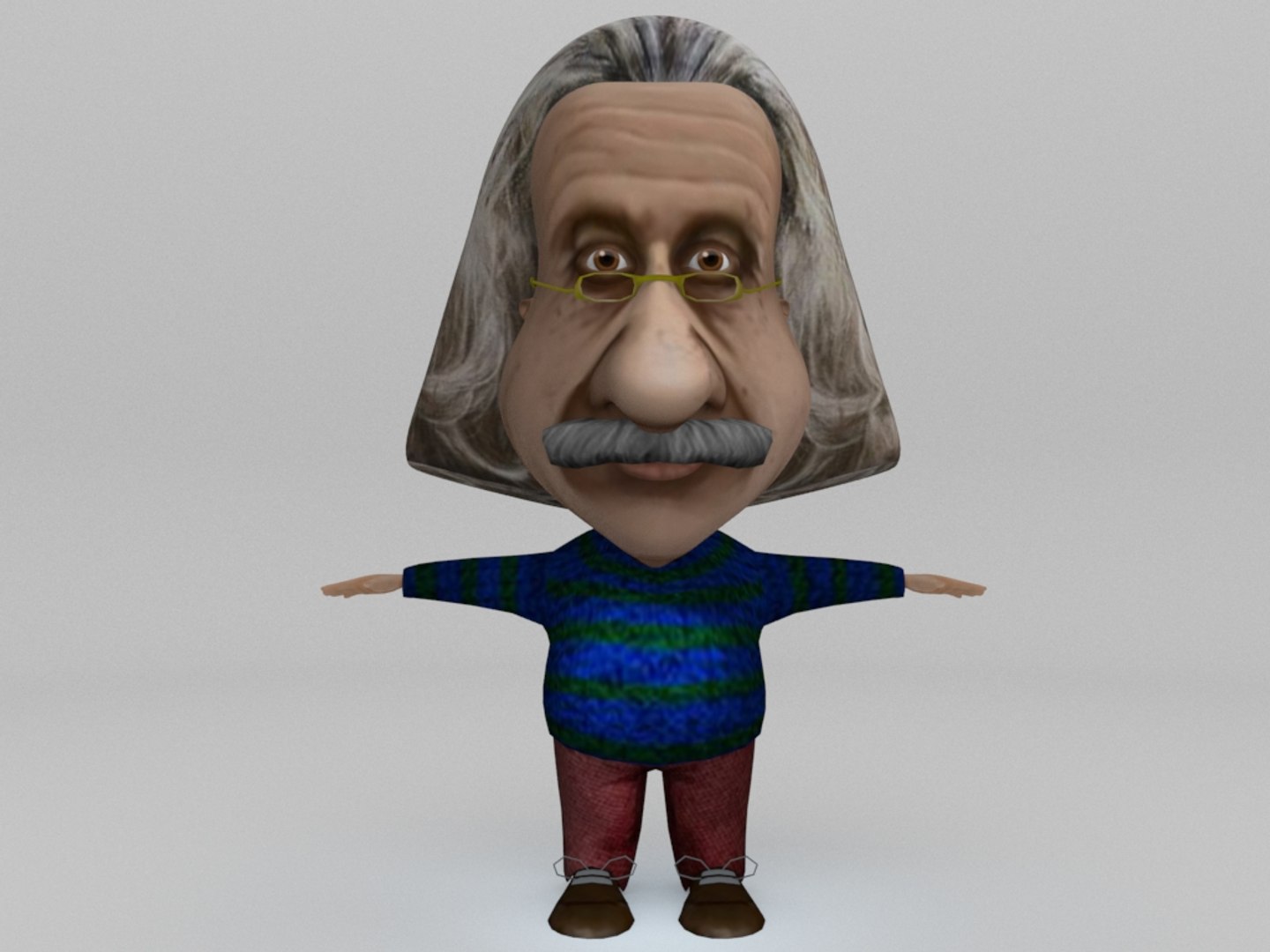 3D Einstein - TurboSquid 1207729