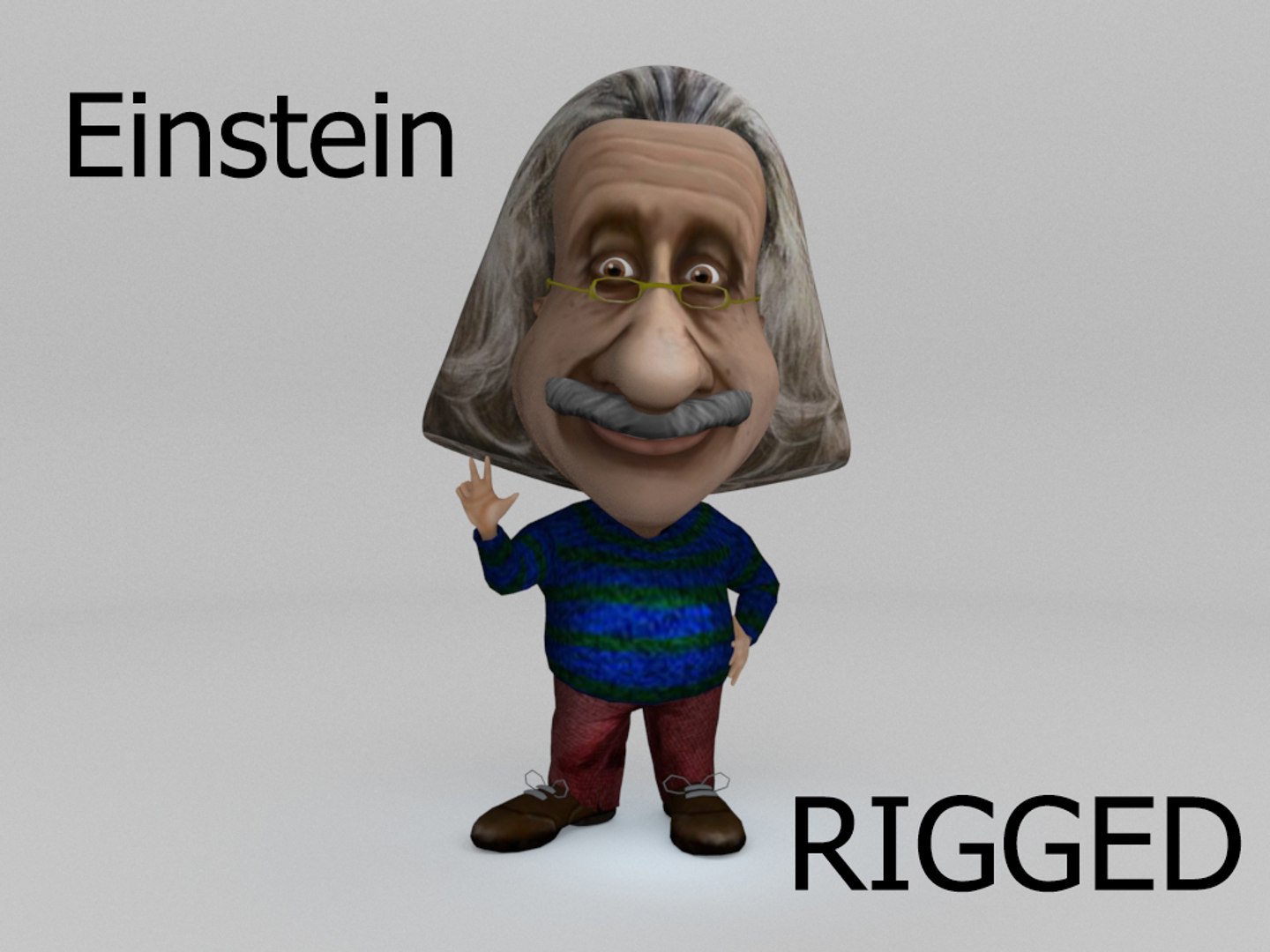 3D Einstein - TurboSquid 1207729
