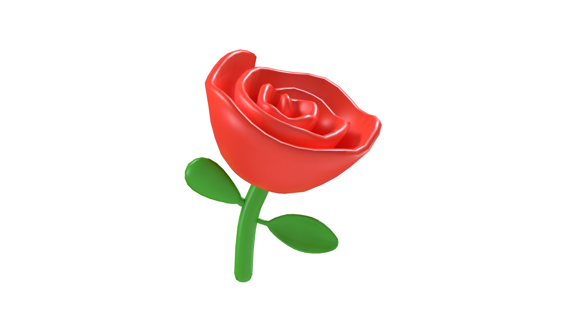 Stylized Rose 3D Model - TurboSquid 1853442