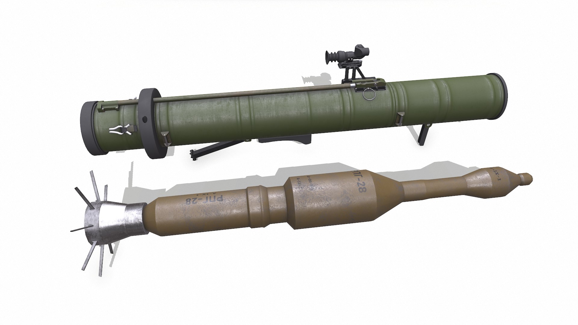 RPG-28 Anti-tank Rocket Launcher Low-poly PBR 3D Model - TurboSquid 2173524