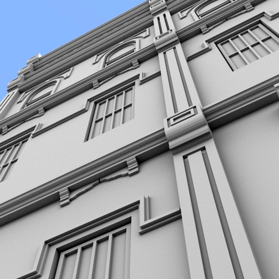 3d Model Building Facade