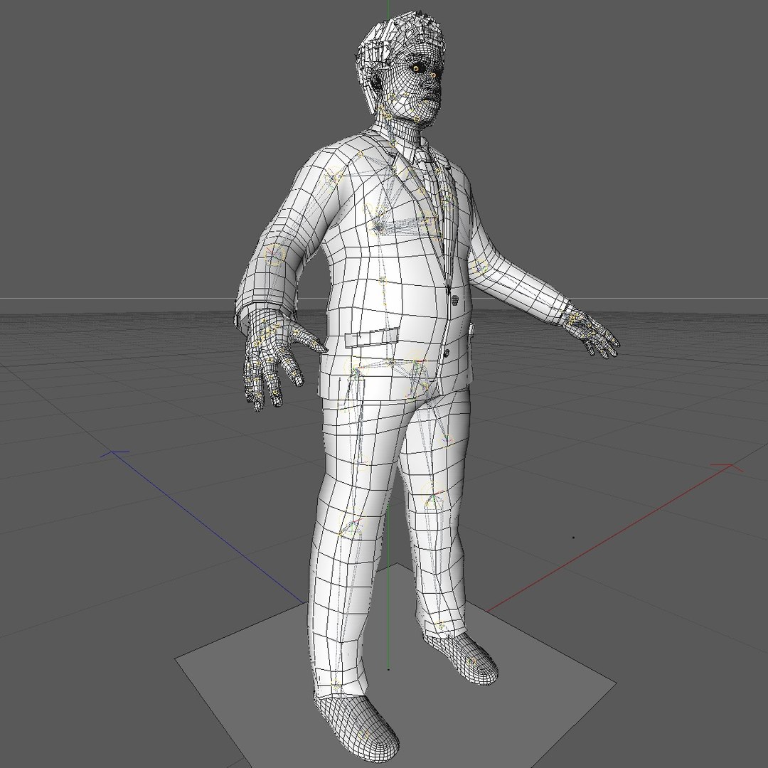 African Male Business Man 3d 3ds