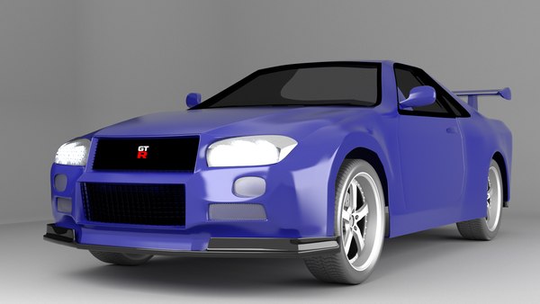 modelo 3d Nissan GT-R R34 - TurboSquid 1842386