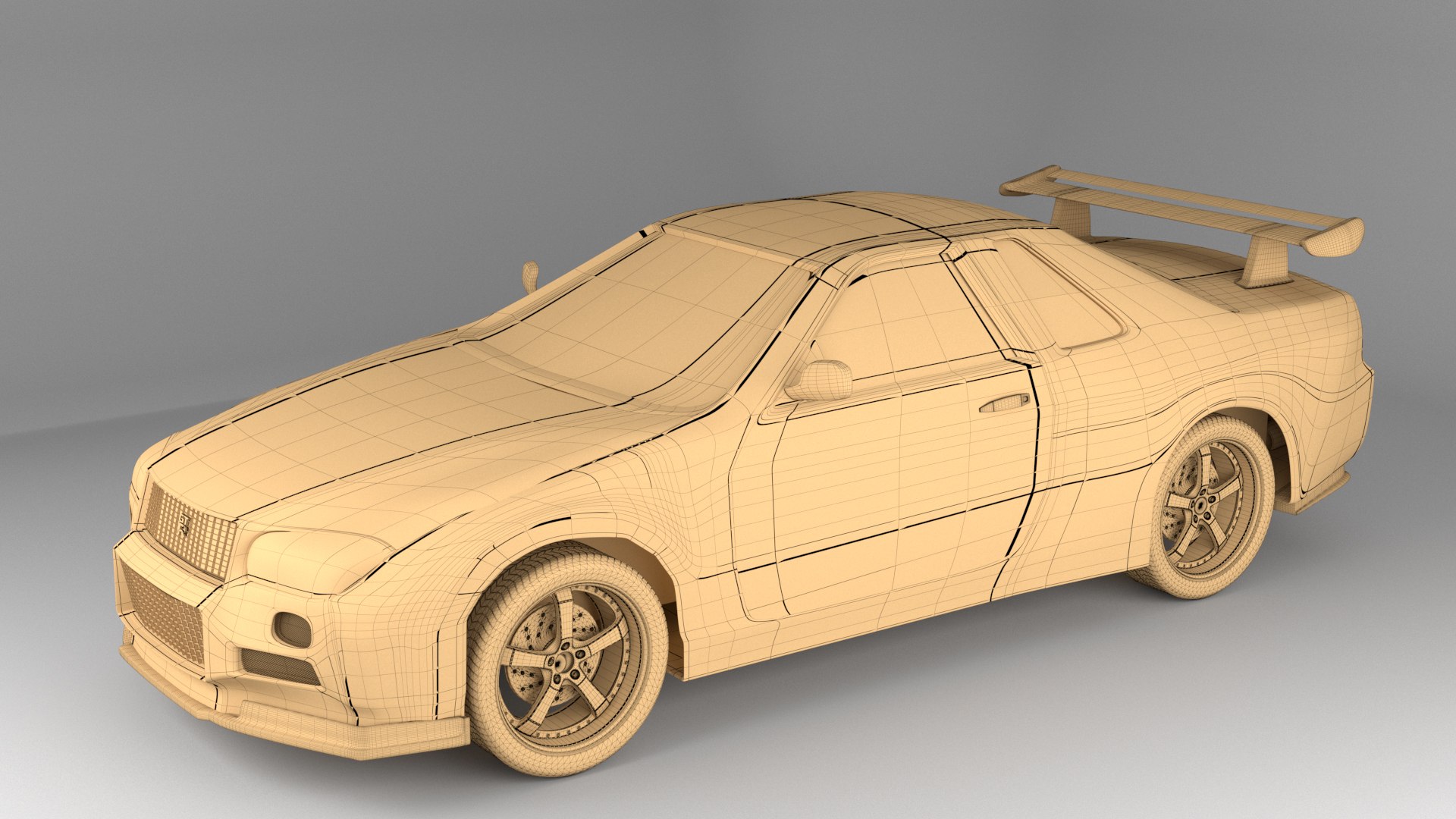 Nissan GT-R R34 Model - TurboSquid 1842386