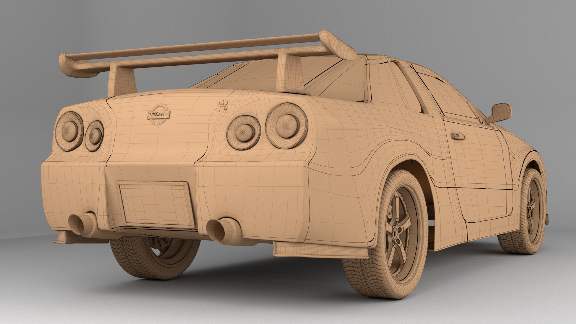 Nissan GT-R R34 Model - TurboSquid 1842386