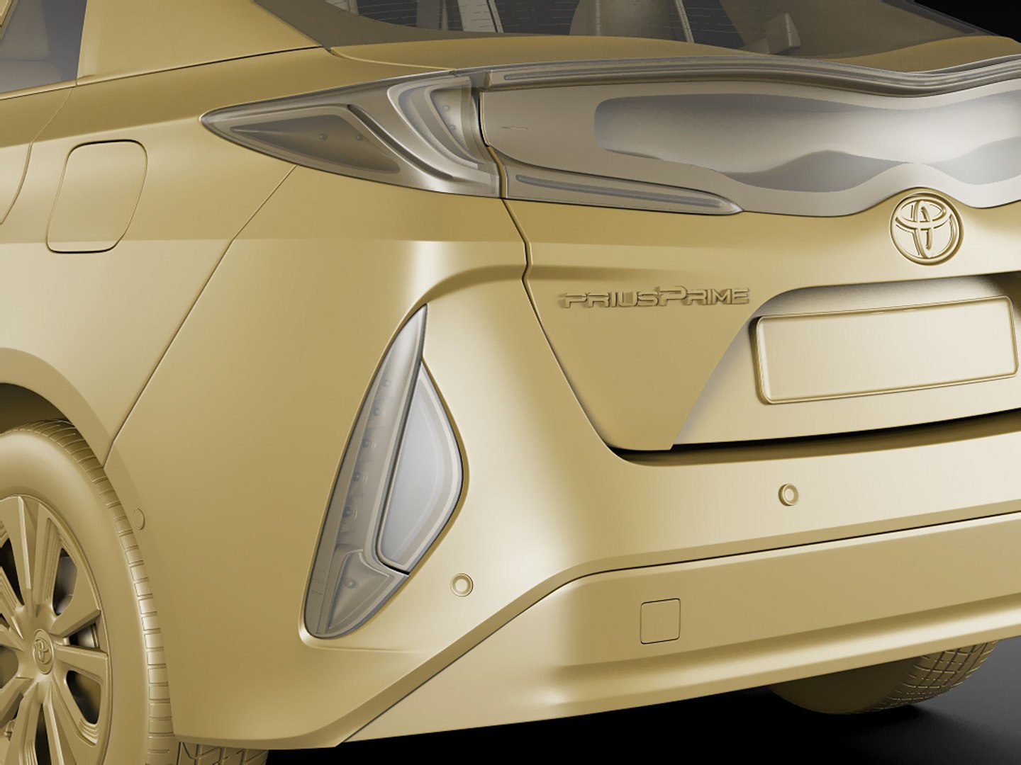 toyota prius prime 3d model