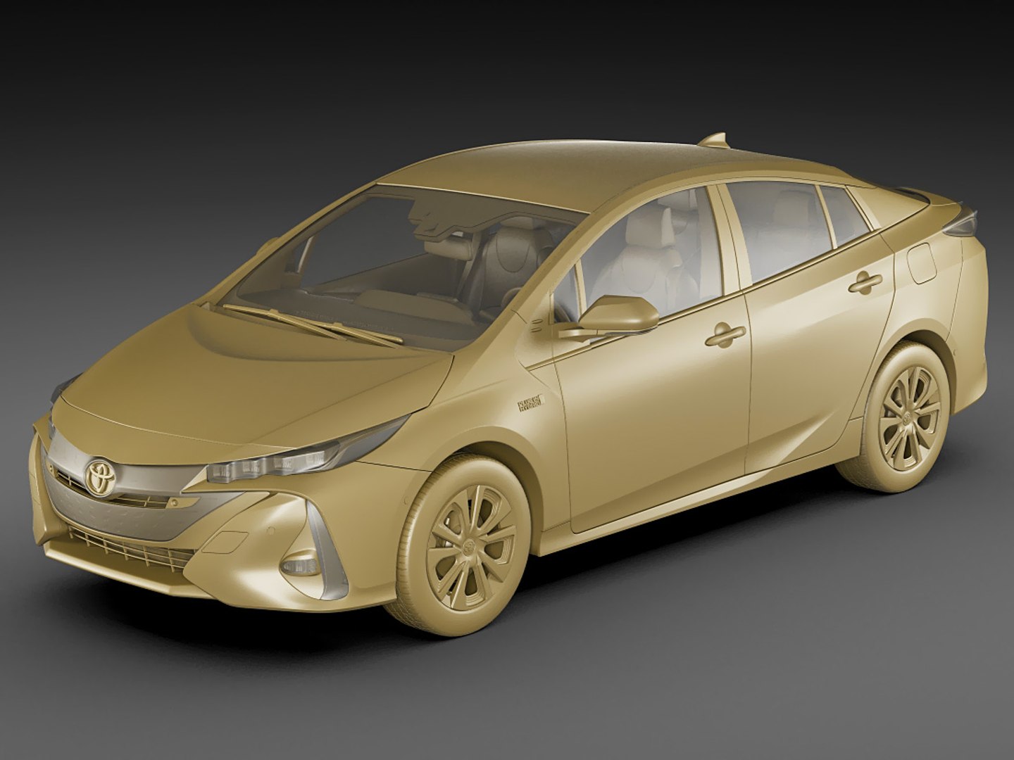 toyota prius prime 3d model