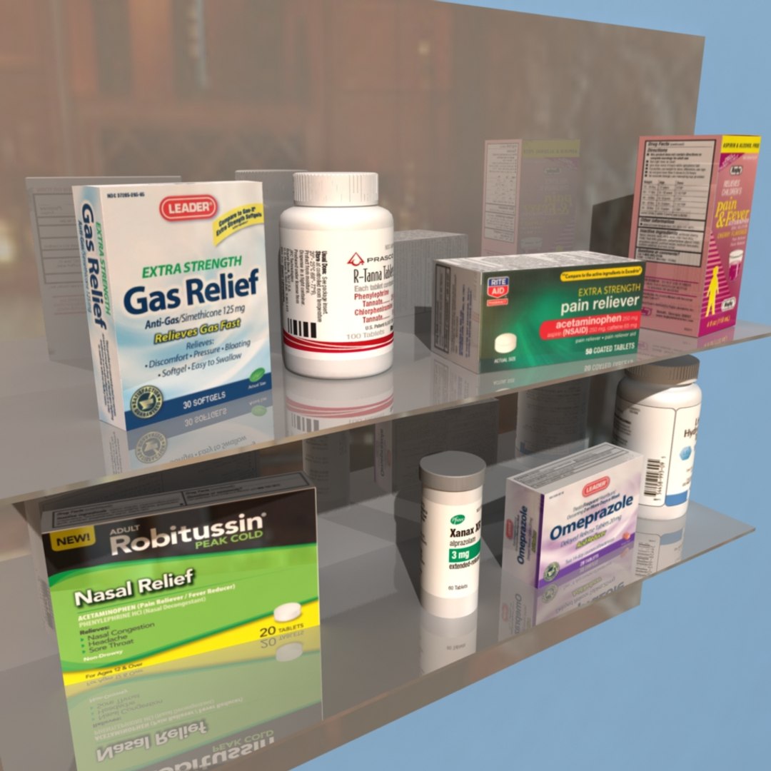 3d Drugs Medicine Cabinet