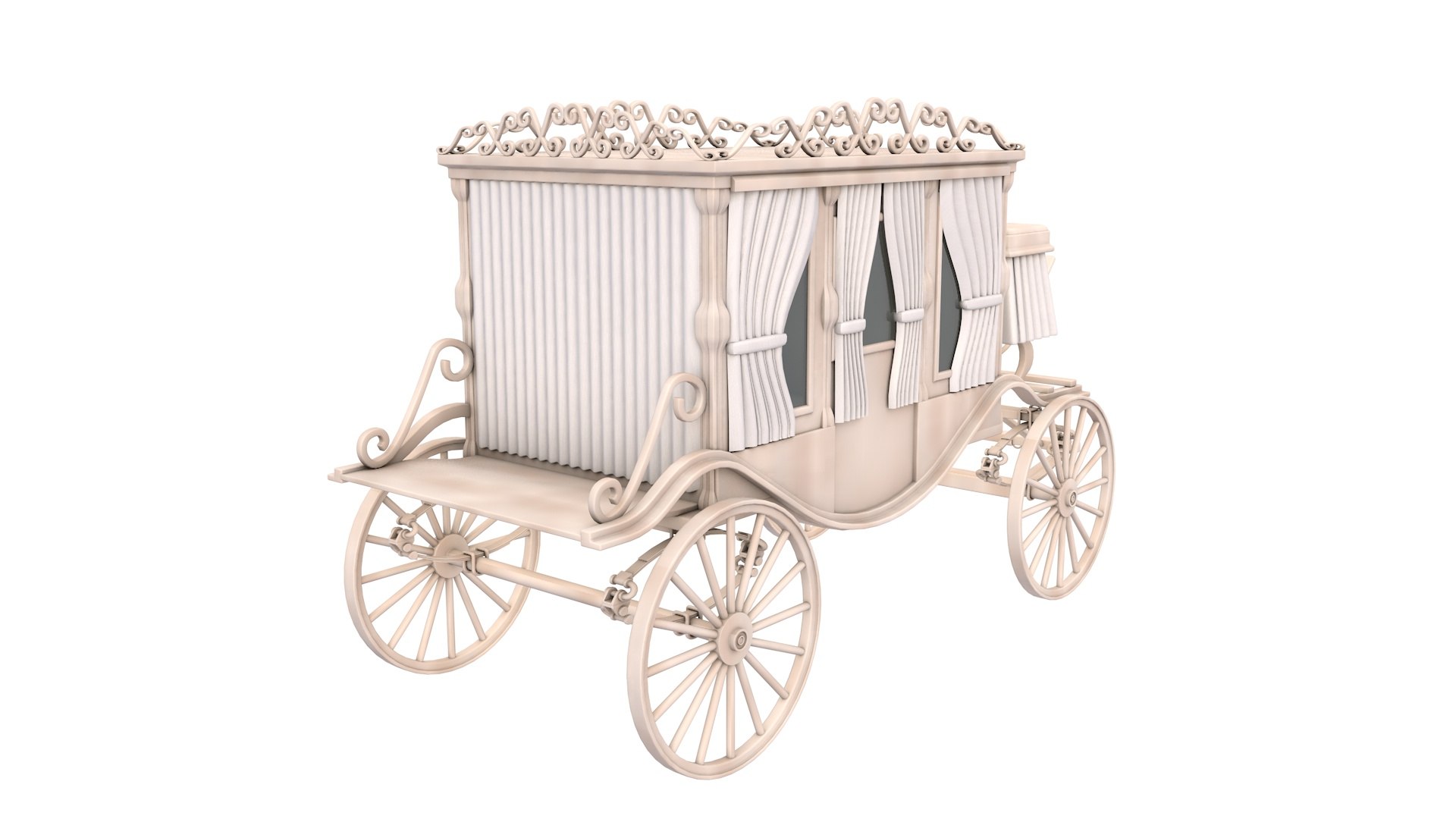Wedding Carriage 3D Model - TurboSquid 1978552