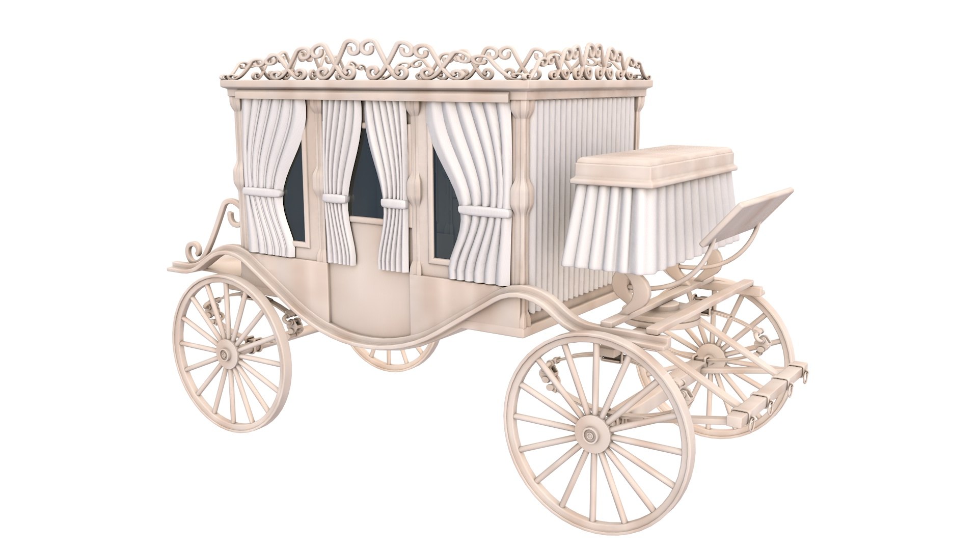 Wedding Carriage 3D Model - TurboSquid 1978552