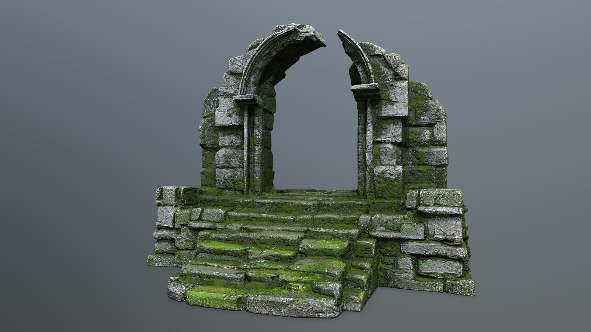Ruin Gate 3D Model - TurboSquid 2368595