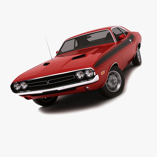 dodge challenger 1974 3d 3ds