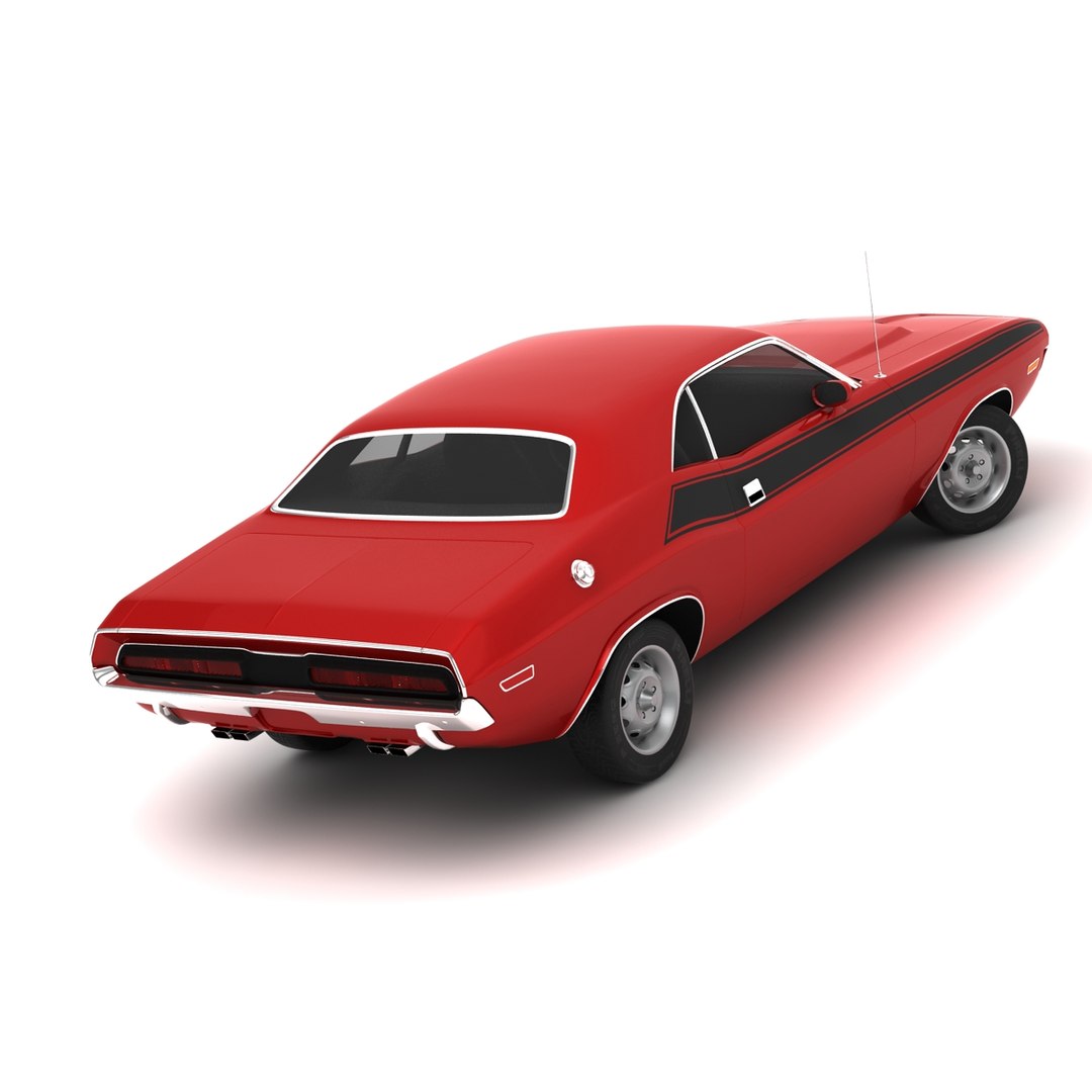 dodge challenger 1974 3d 3ds
