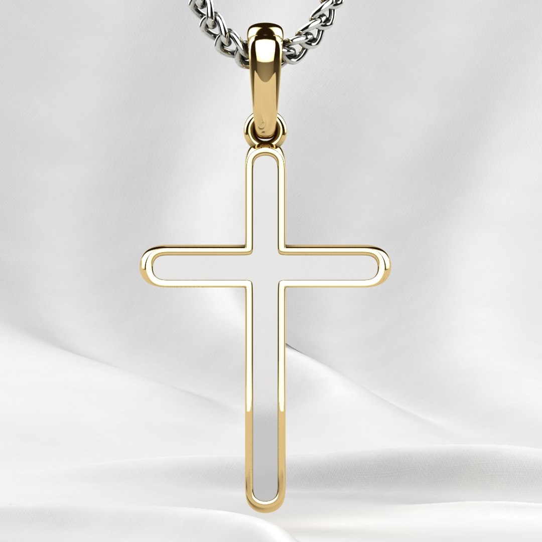 3D Gold Cross Gemstones - TurboSquid 1529712