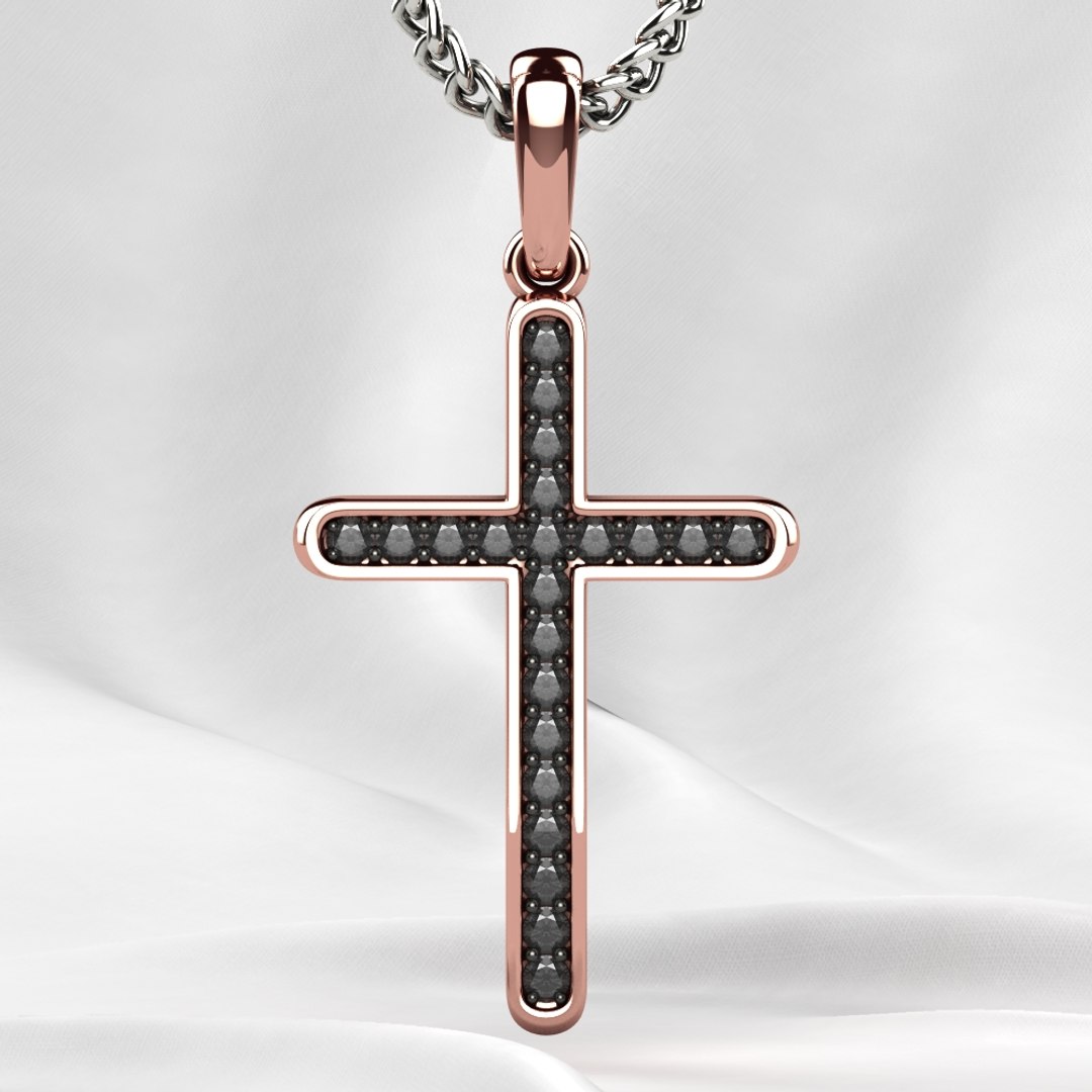 3D Gold Cross Gemstones - TurboSquid 1529712