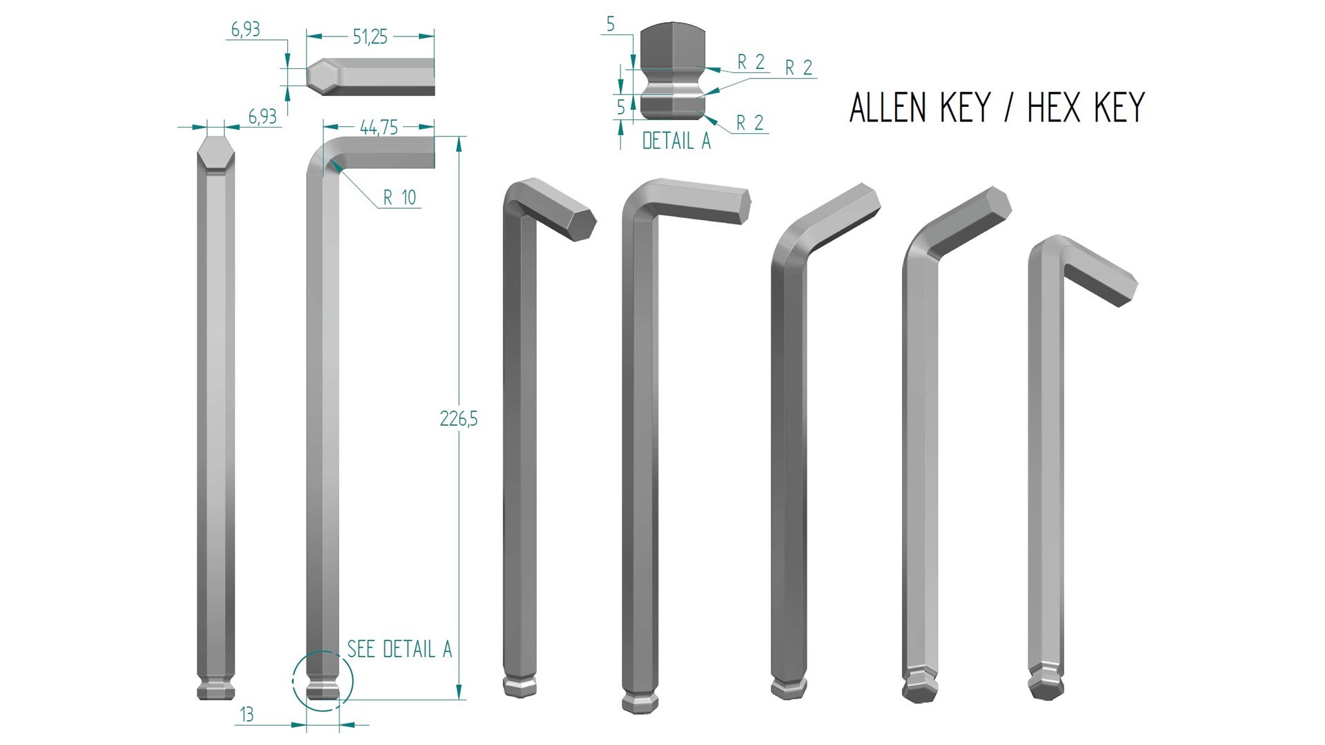Allen Key 3D Model - TurboSquid 2112521