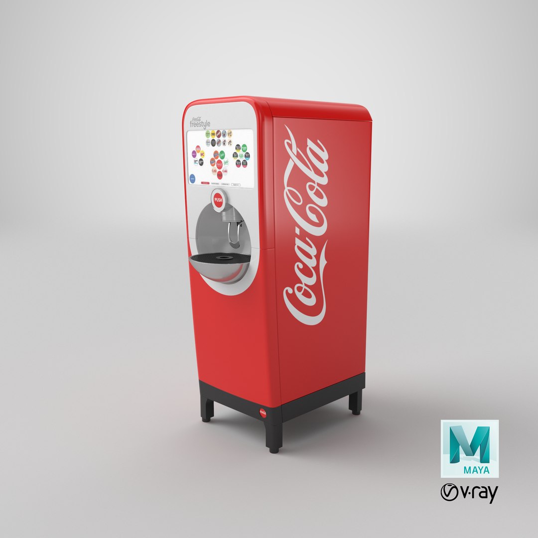 Freestyle Cola Soda Machine 3D Model - TurboSquid 1998061