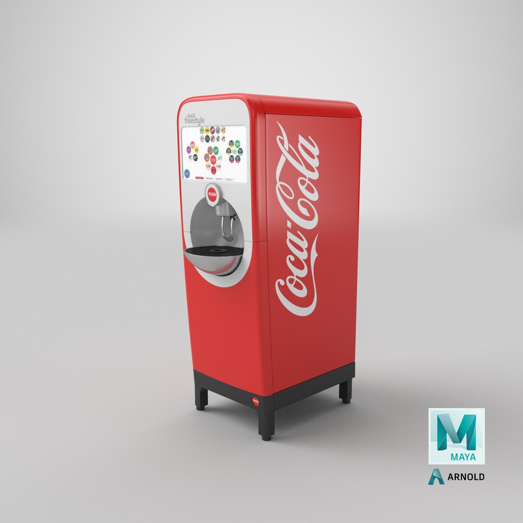 Freestyle Cola Soda Machine 3D Model - TurboSquid 1998061