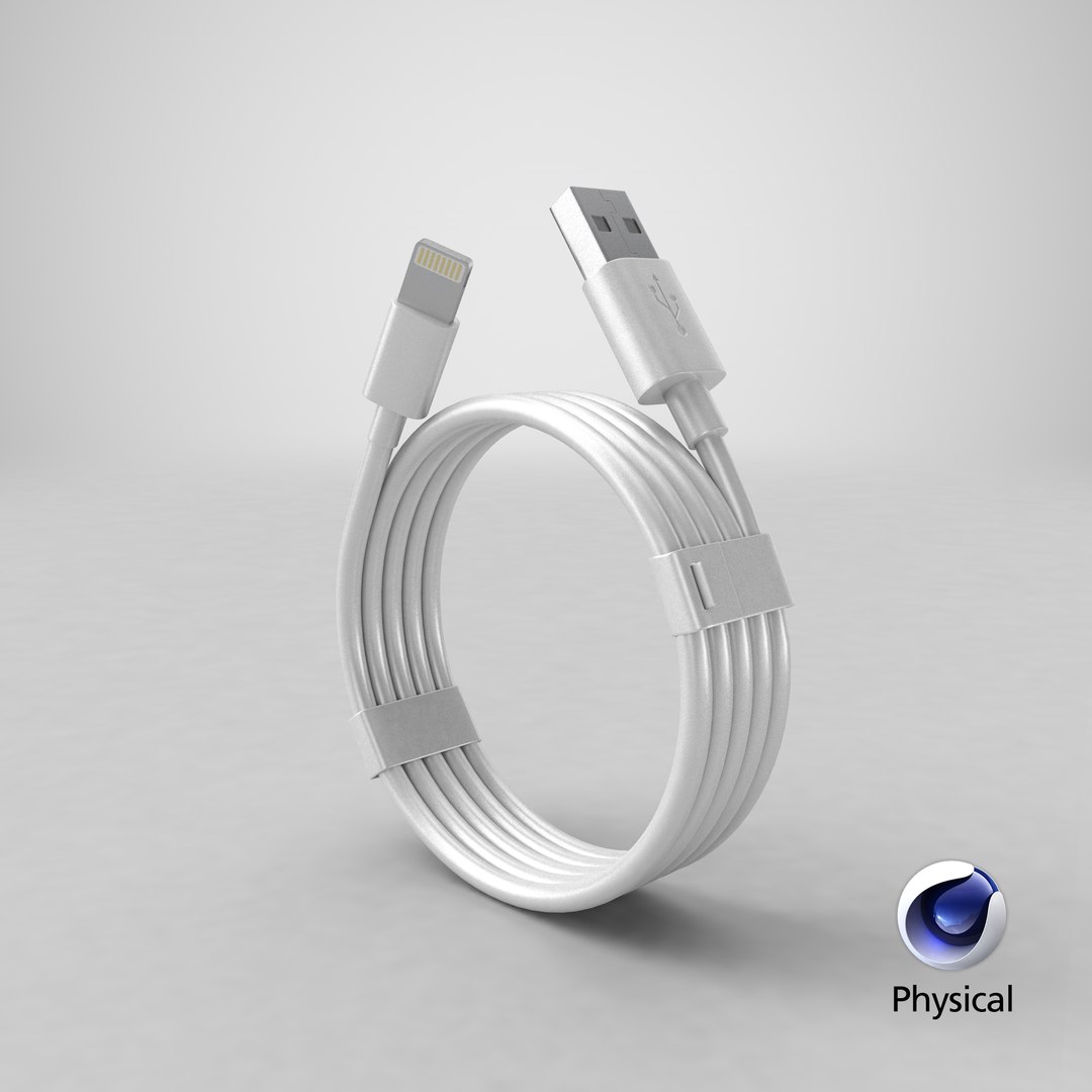 Detailed Type C USB Cable 3D Model - TurboSquid 2113203