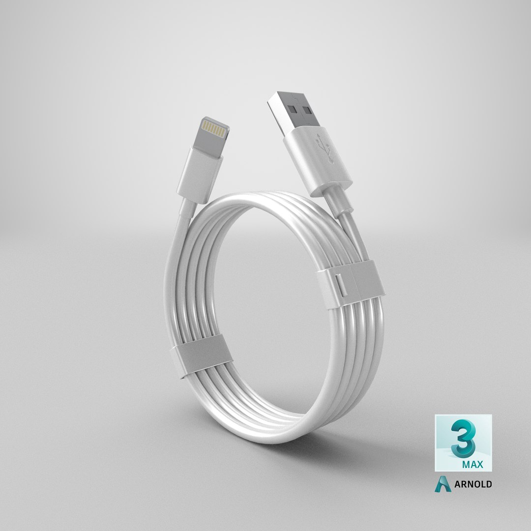 Detailed Type C USB Cable 3D Model - TurboSquid 2113203