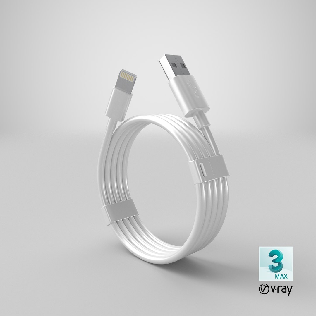 Detailed Type C USB Cable 3D Model - TurboSquid 2113203