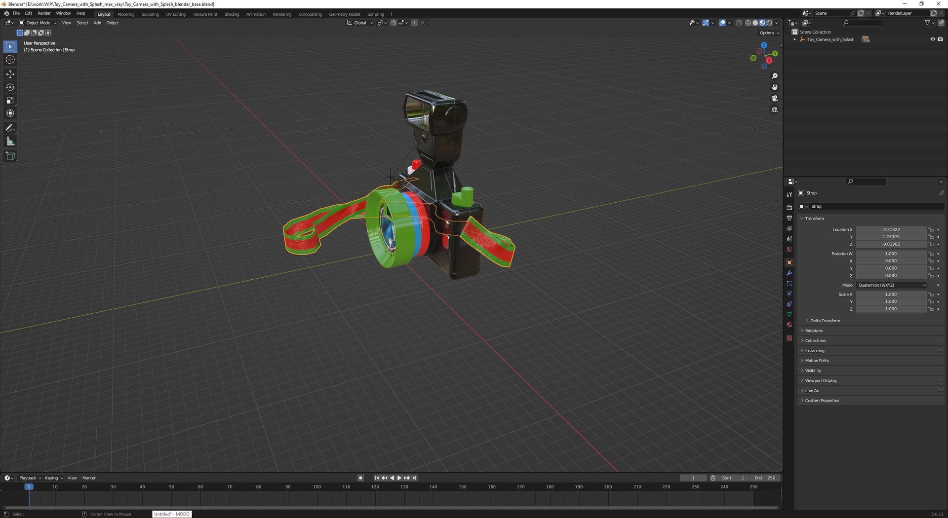 Toy Camera With Flash 3D Model - TurboSquid 2295547