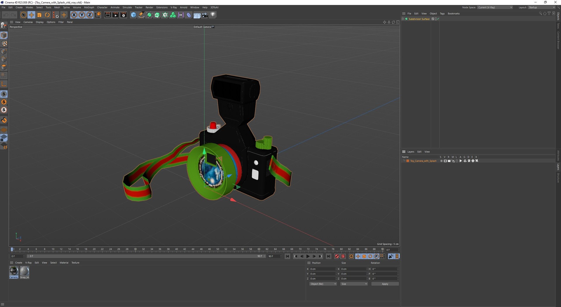 Toy Camera With Flash 3D Model - TurboSquid 2295547