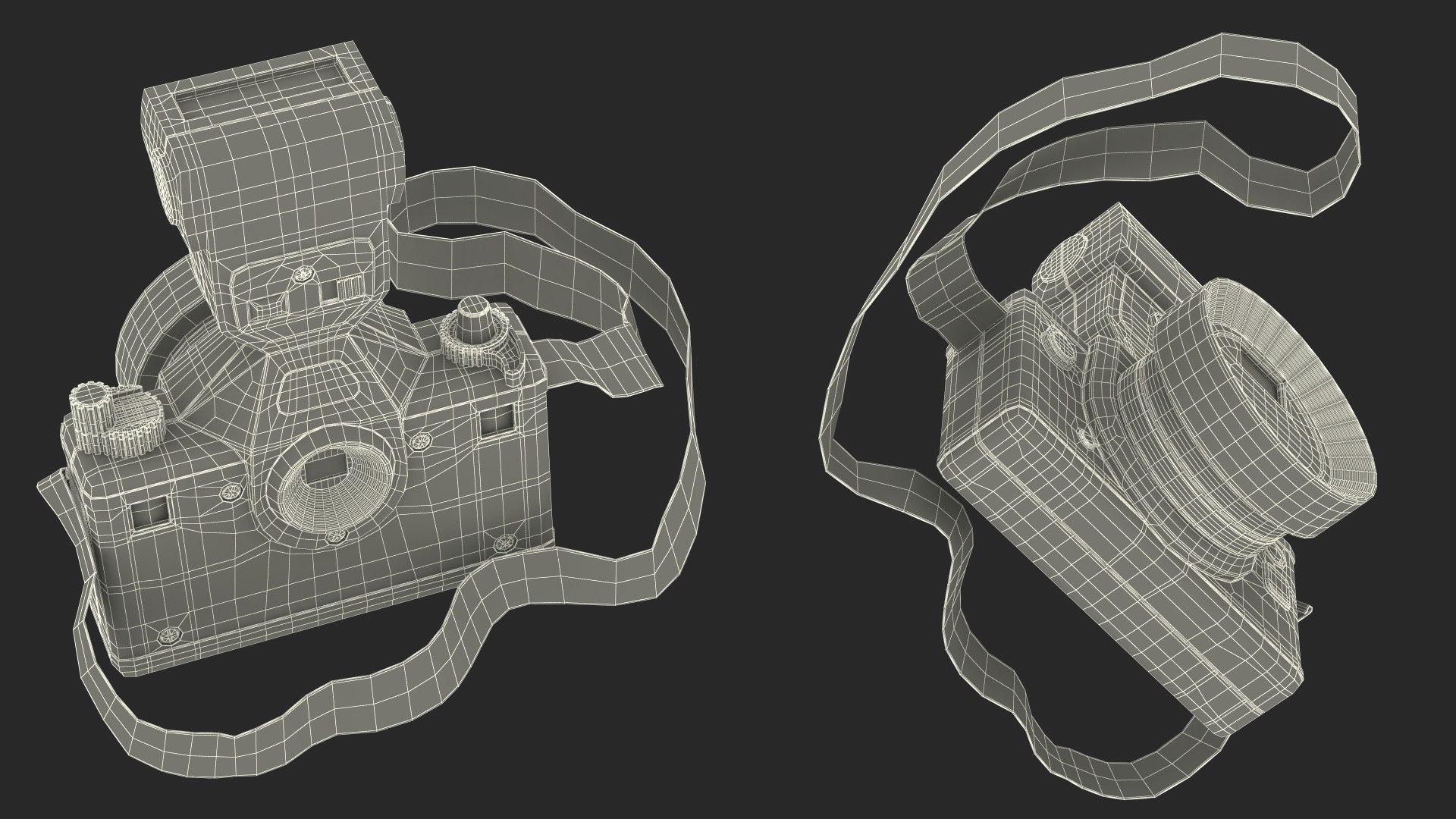 Toy Camera With Flash 3D Model - TurboSquid 2295547