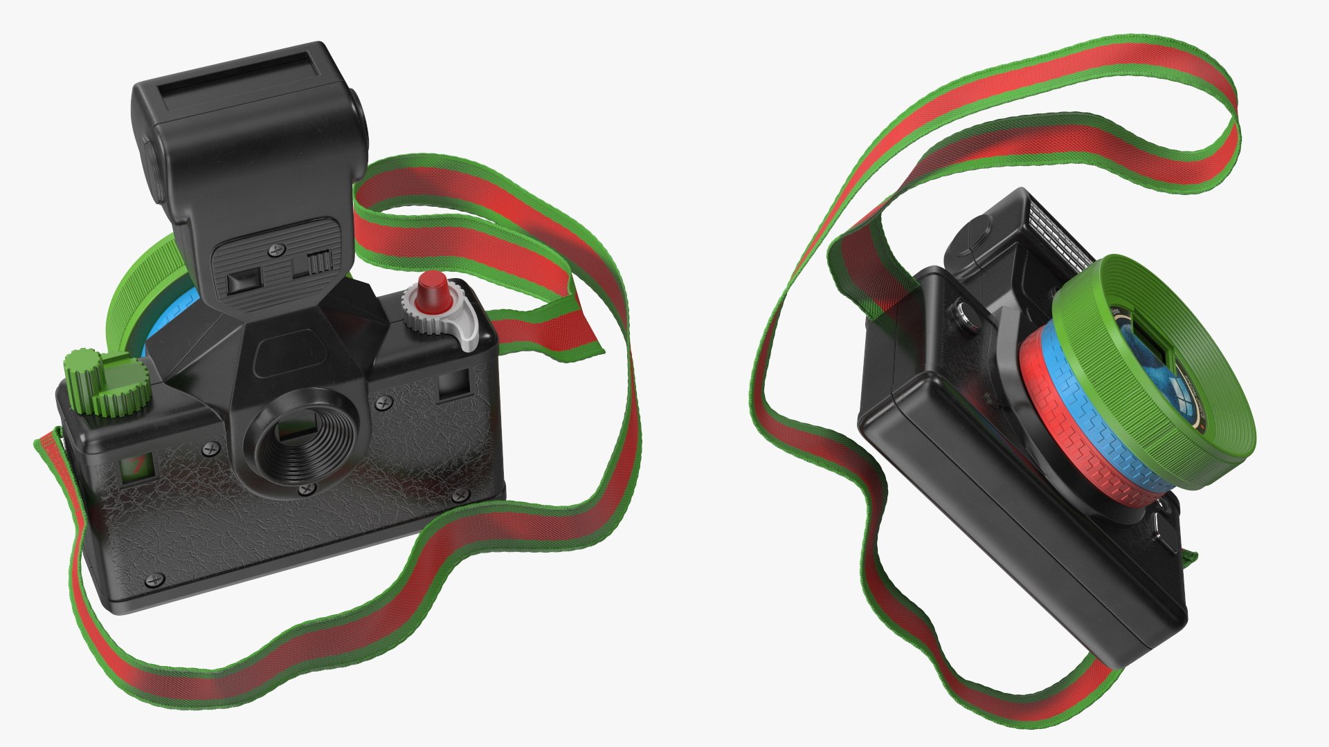 Toy Camera With Flash 3D Model - TurboSquid 2295547