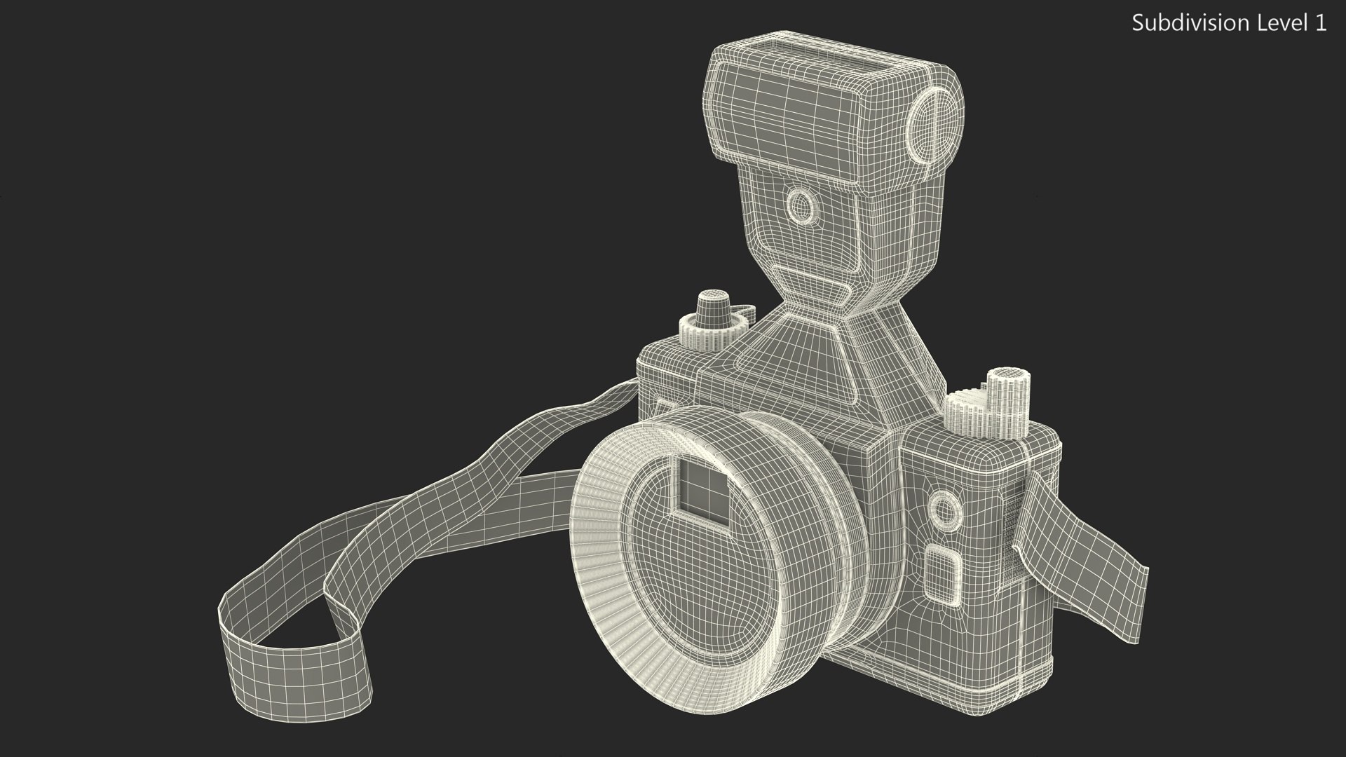 Toy Camera With Flash 3D Model - TurboSquid 2295547