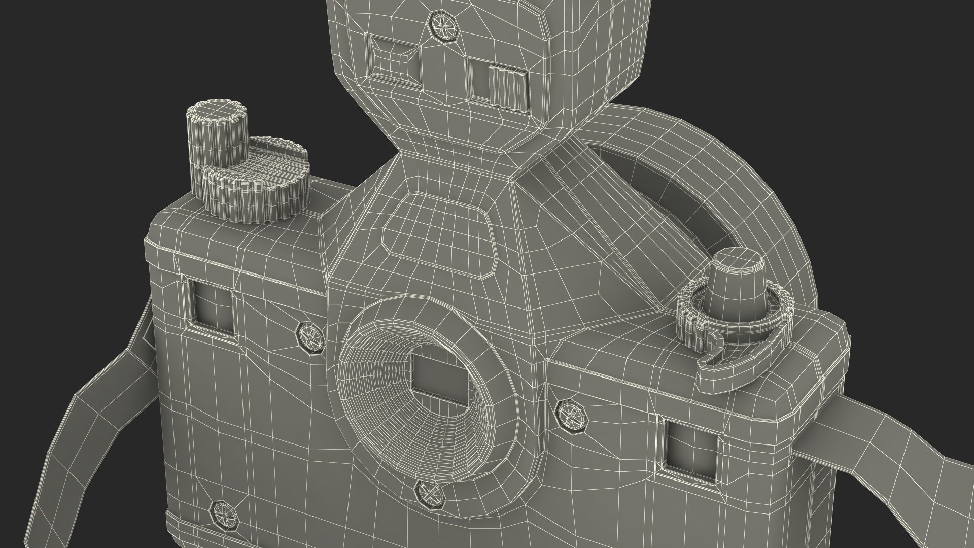 Toy Camera With Flash 3D Model - TurboSquid 2295547