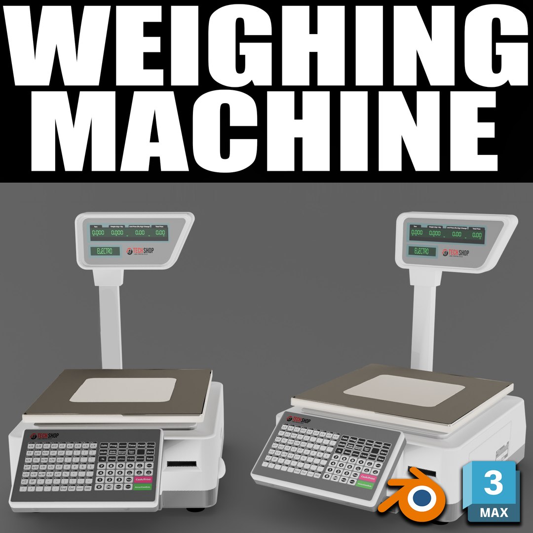 Weighing Machine 3D Model - TurboSquid 2281994