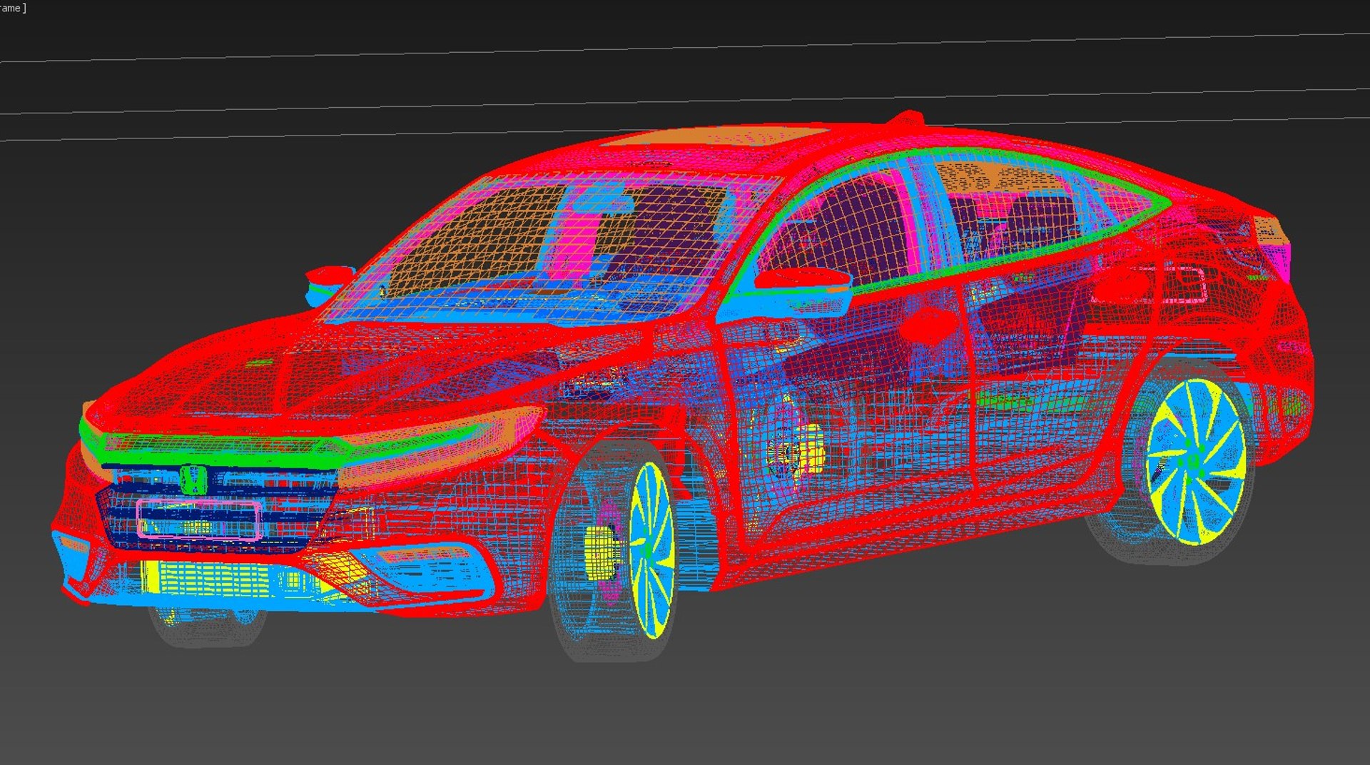3D Honda Insight 2019 Interior Model - TurboSquid 1345213
