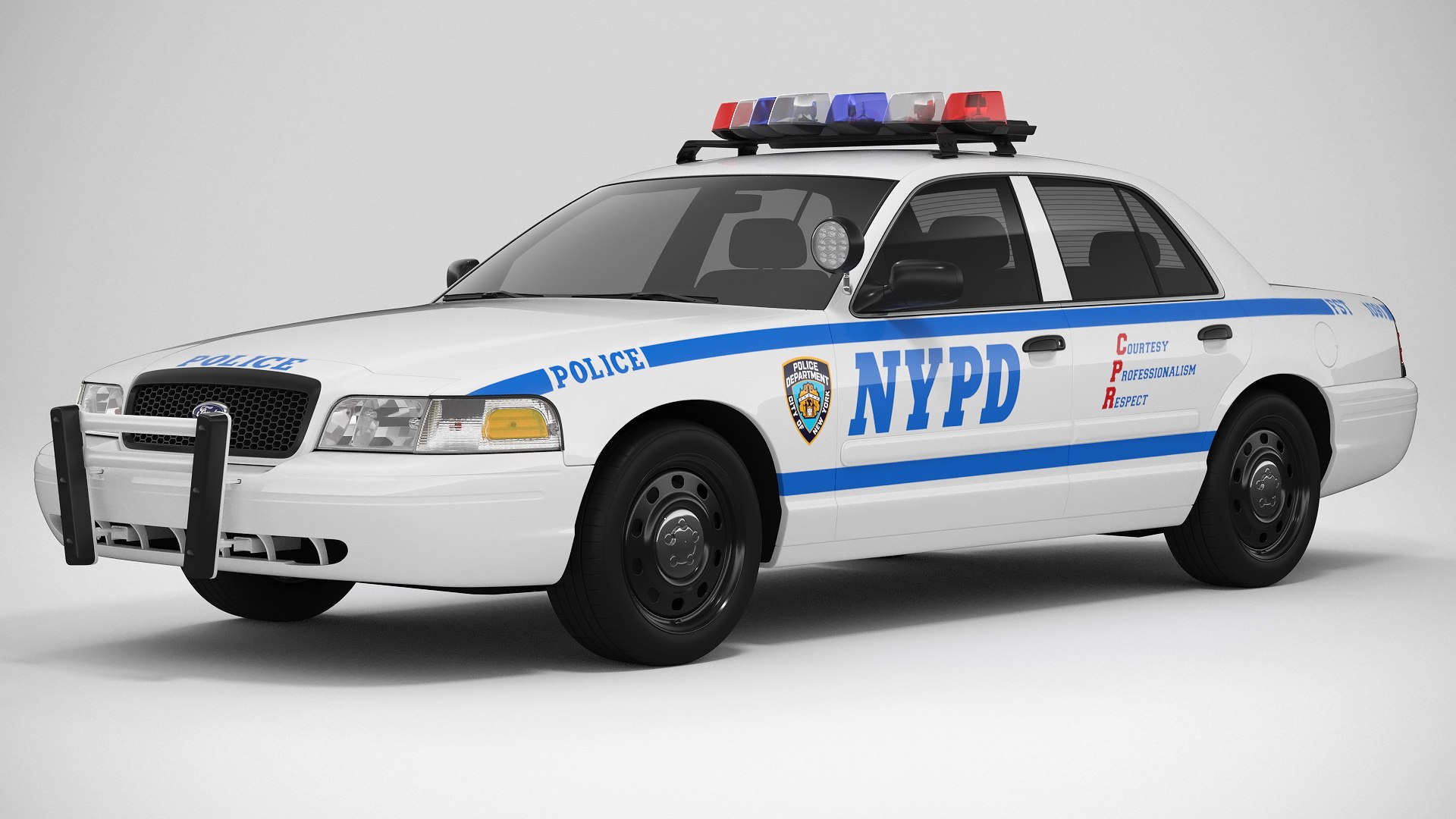 3D Ford Crown Victoria NYPD model - TurboSquid 2015678