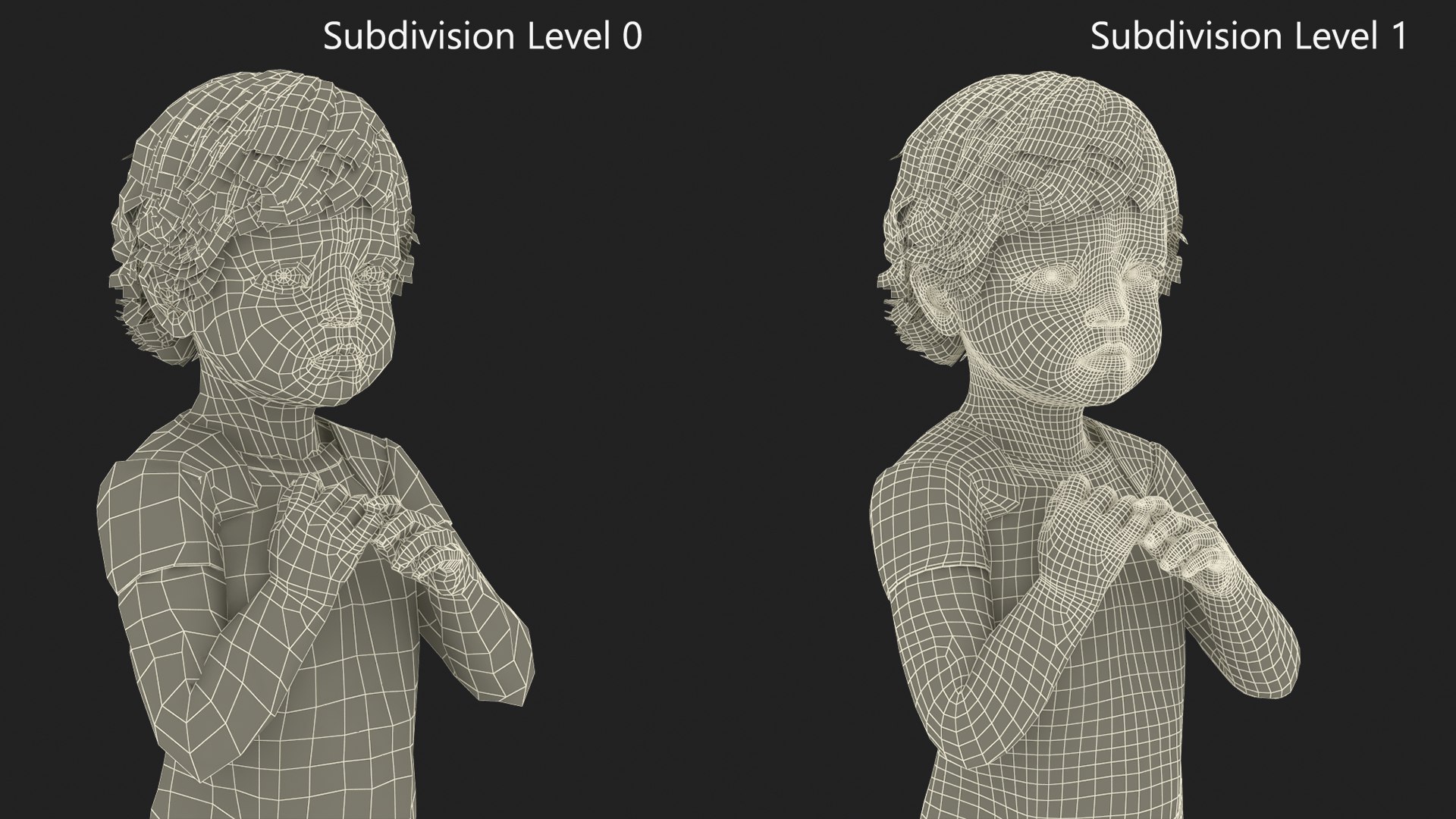 3D Model Toddler In Bodysuit Standing Pose - TurboSquid 2270152