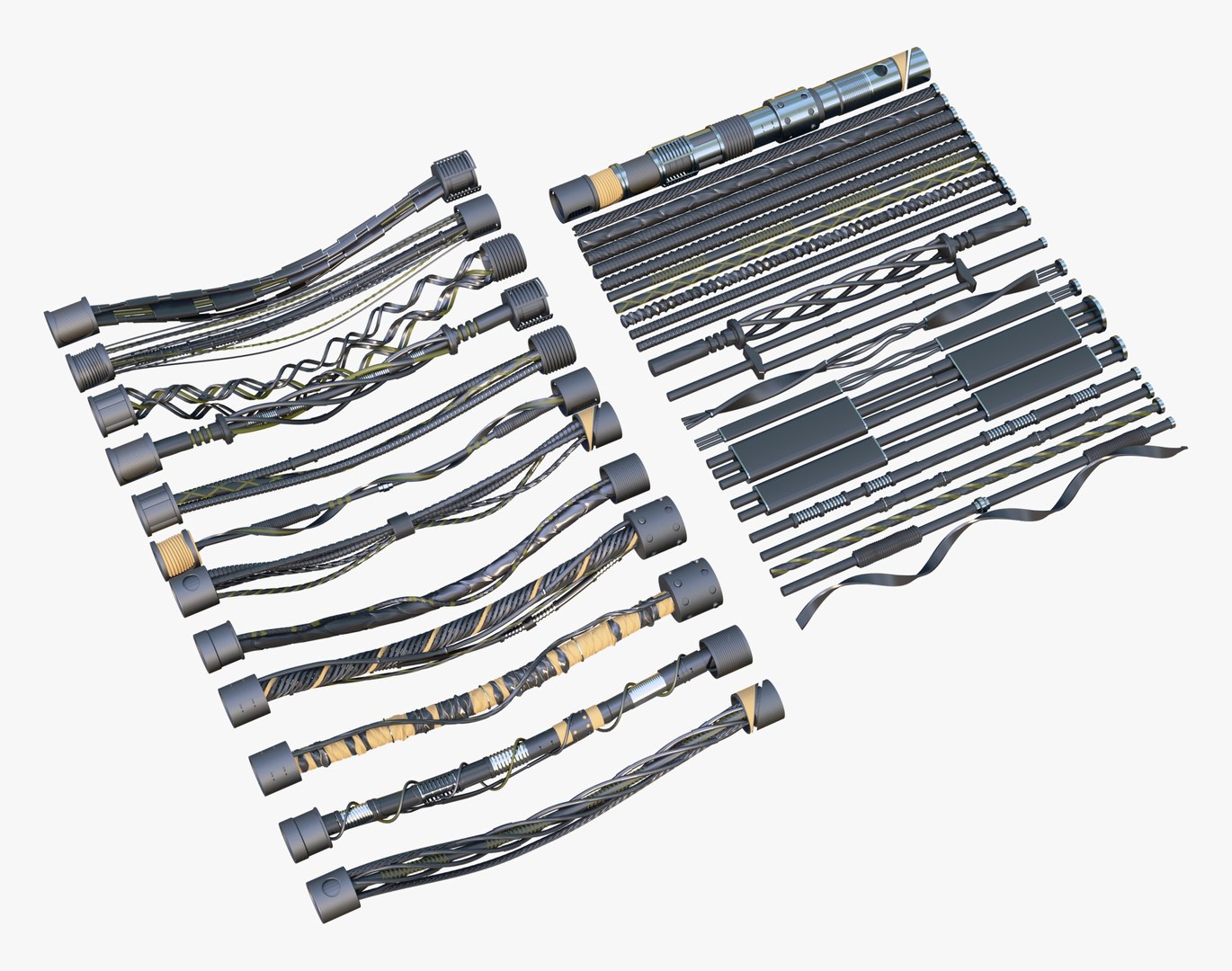 3D SciFi Cable Kitbash M1 Model - TurboSquid 2516538