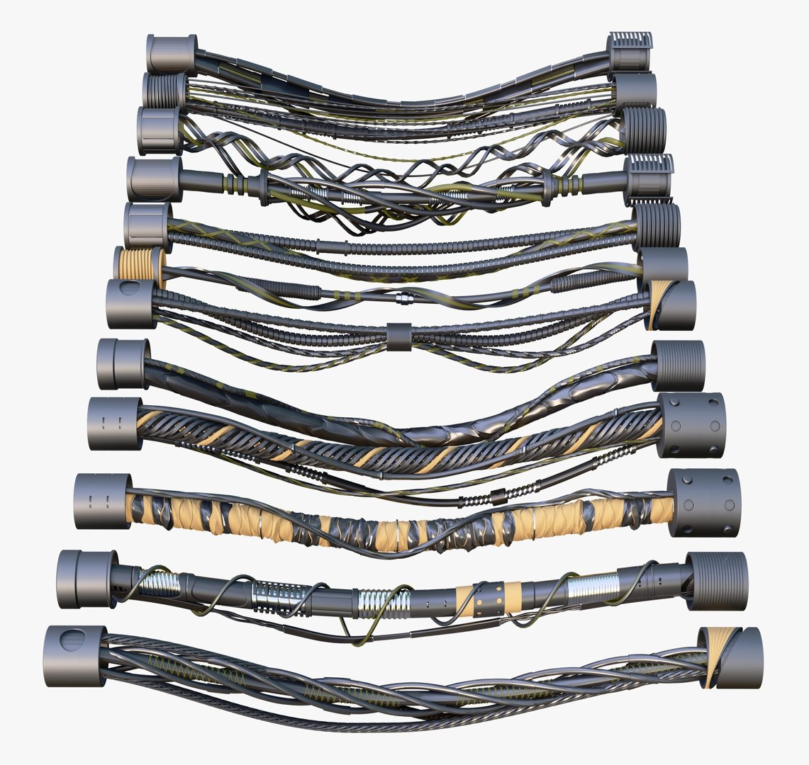3D SciFi Cable Kitbash M1 Model - TurboSquid 2516538