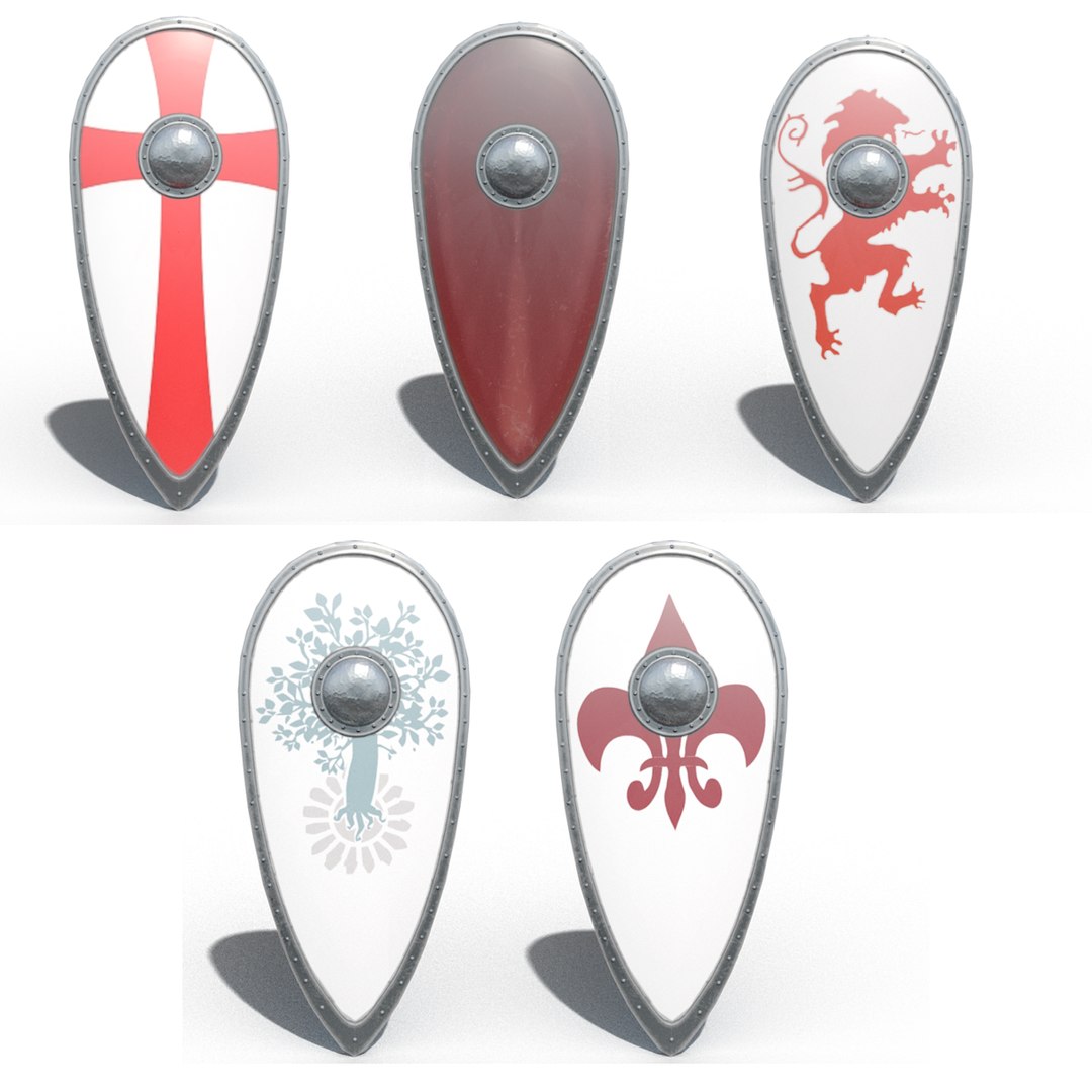 Kite Shield 3D - TurboSquid 1404000