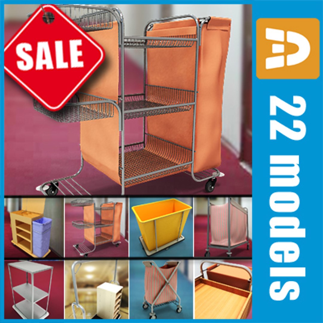 3d Model Room Service Hotel