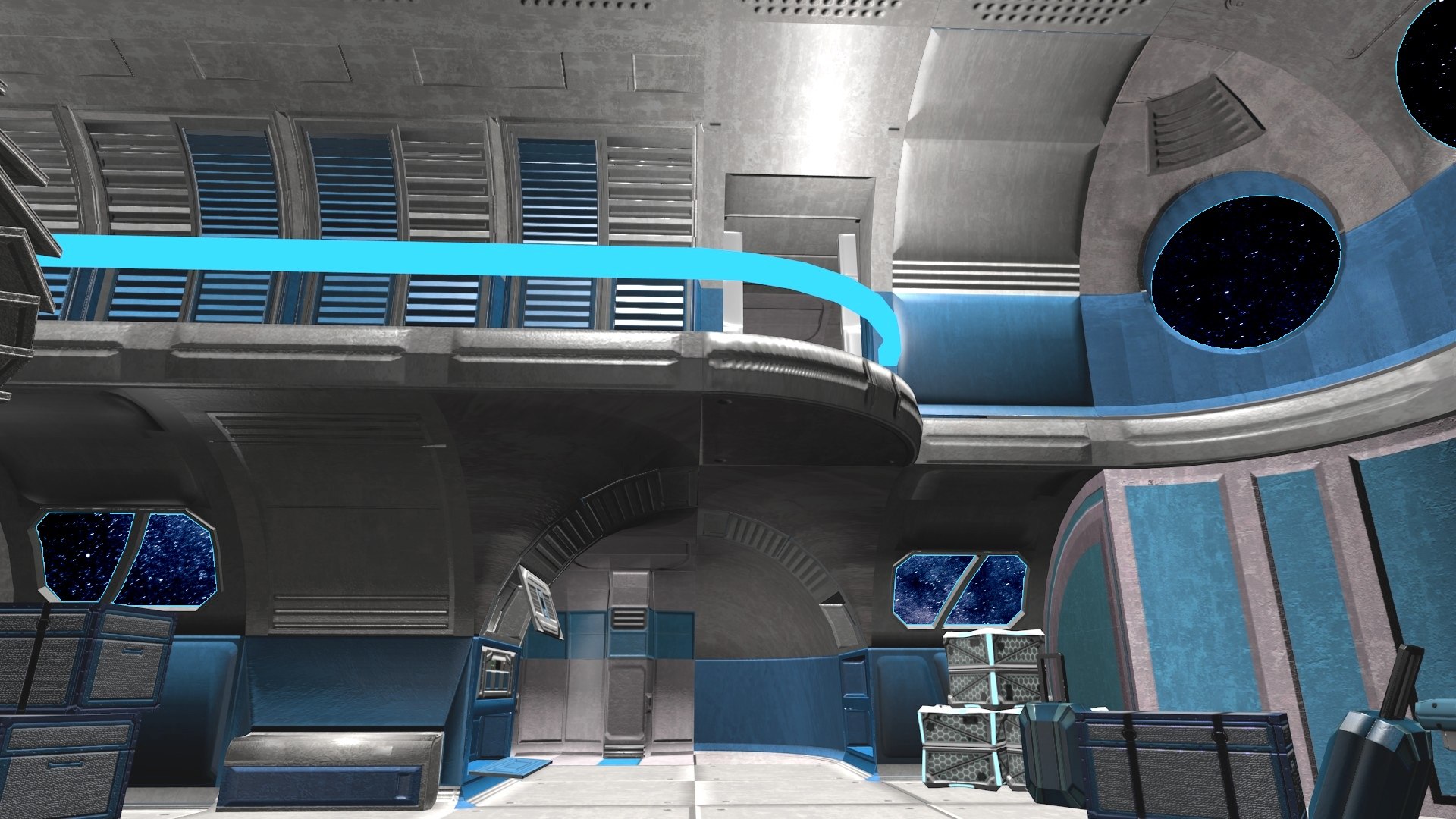 modular kit space station 3d 3ds