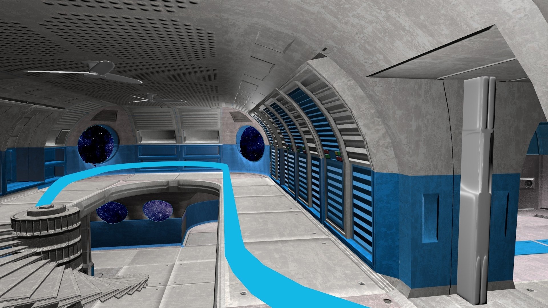 modular kit space station 3d 3ds