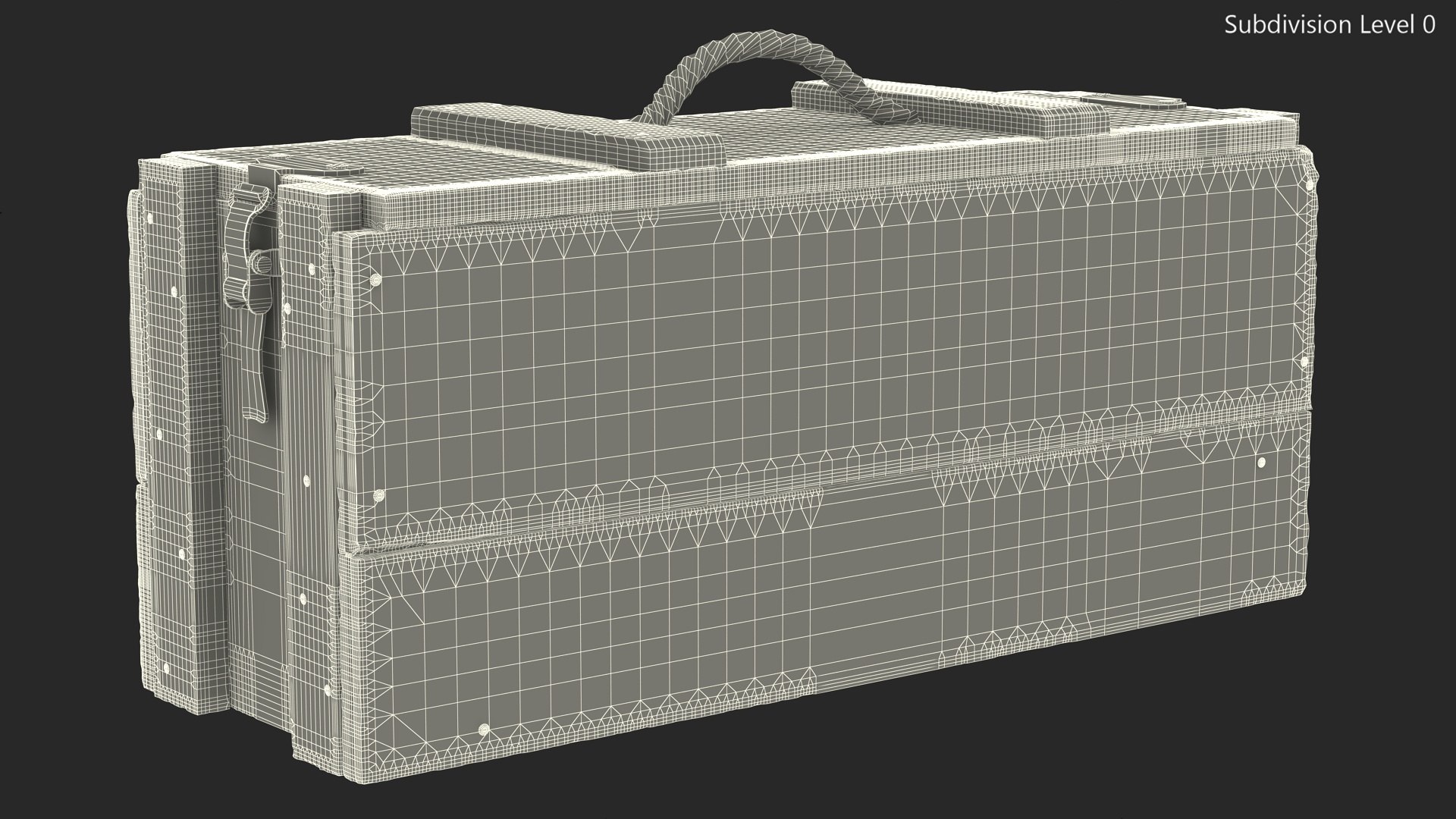 3D Model Vintage Wooden Military Ammo Crate - TurboSquid 2216668