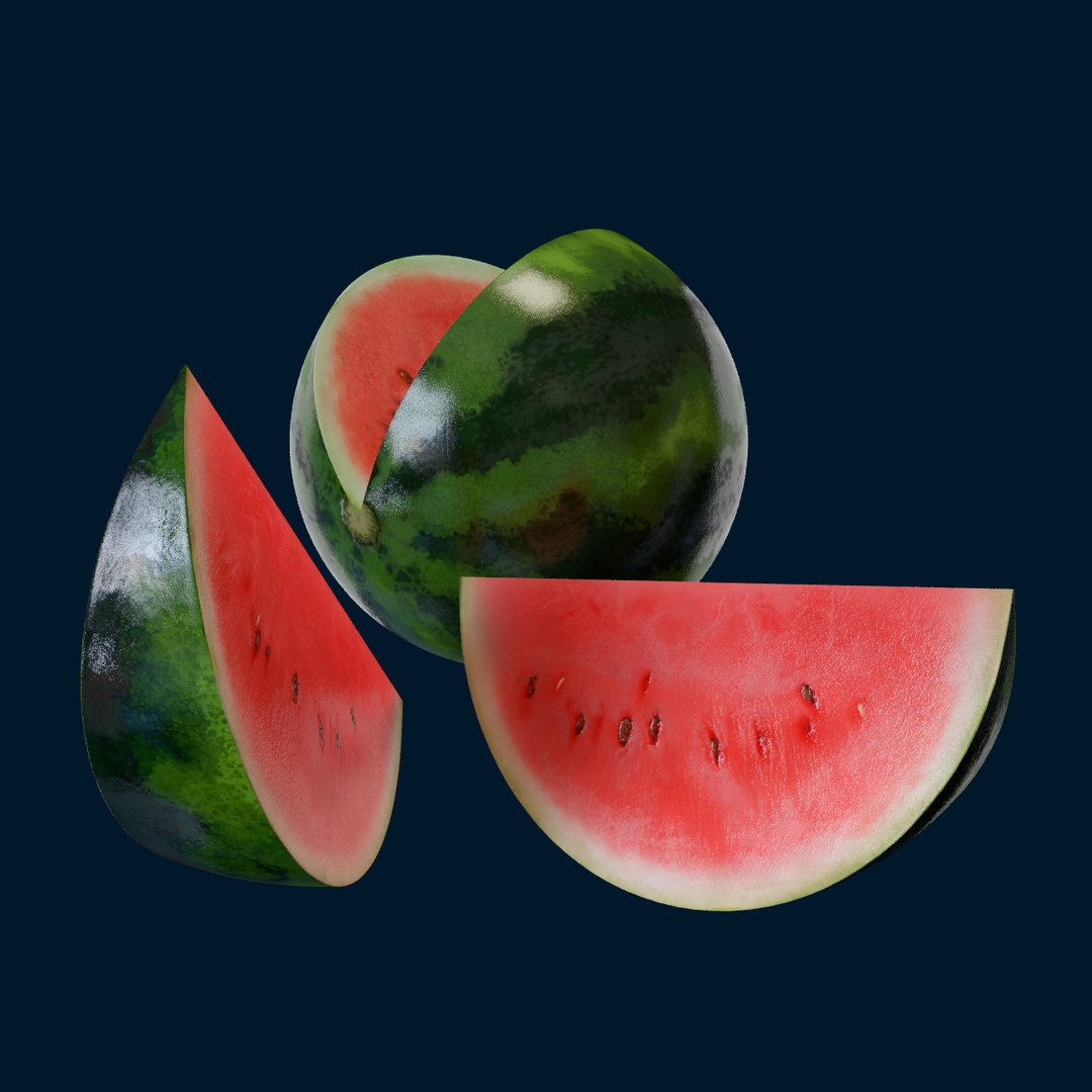 watermelon 3d model