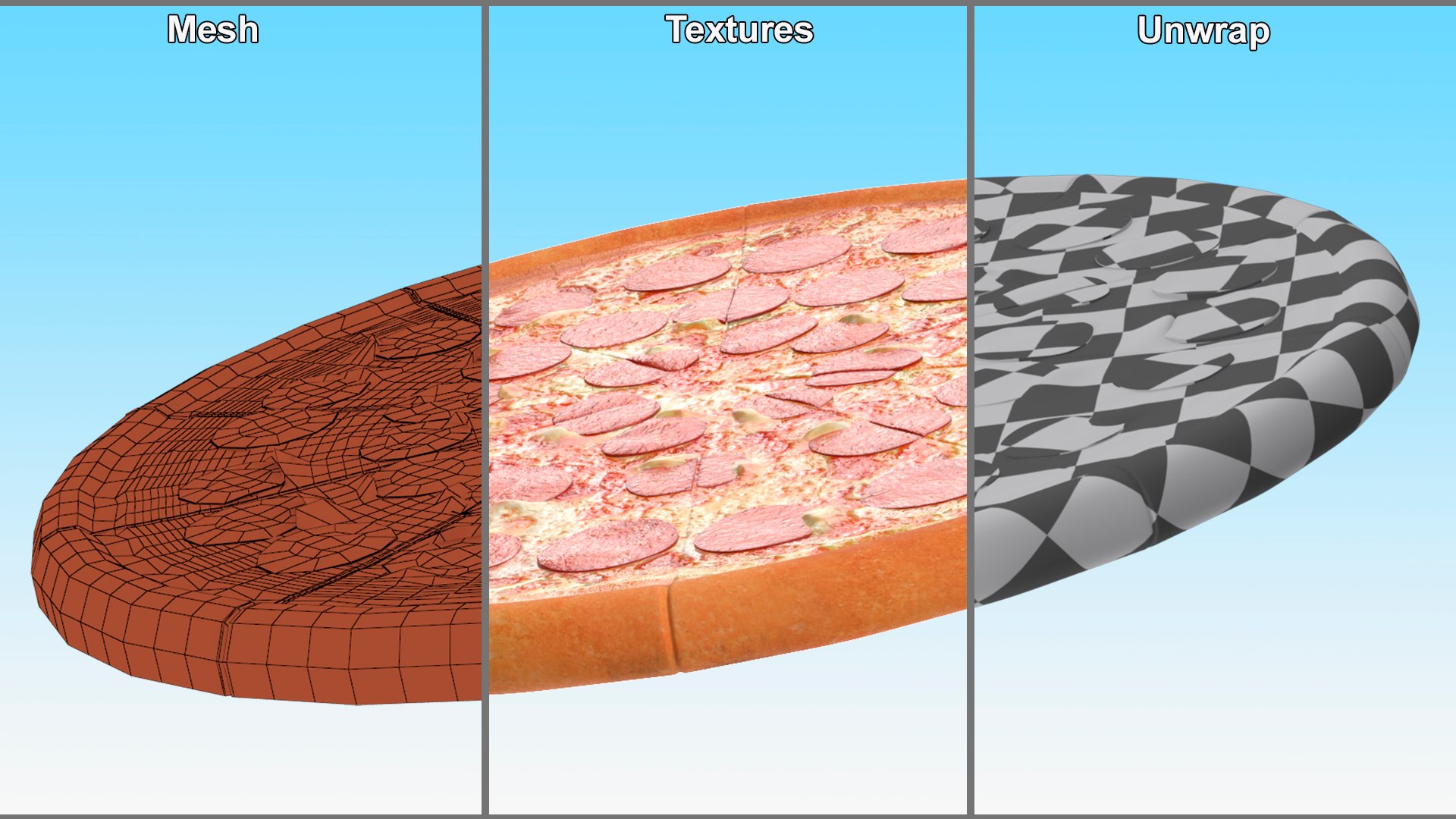 3D Pepperoni Pizza - TurboSquid 2223886