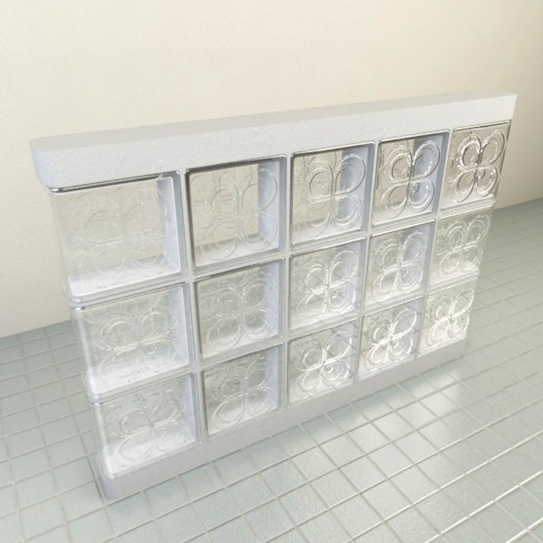glass blocks 1 3d model