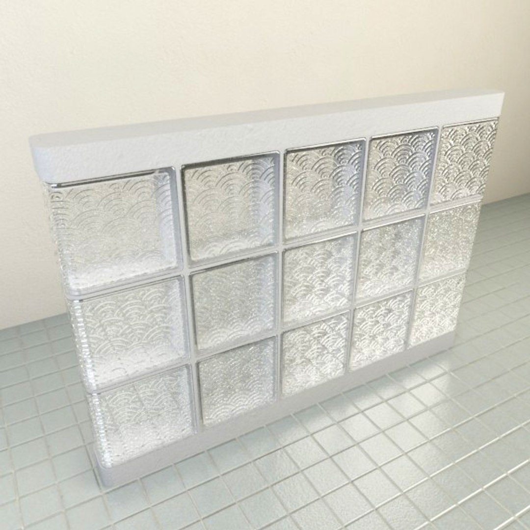 glass blocks 1 3d model