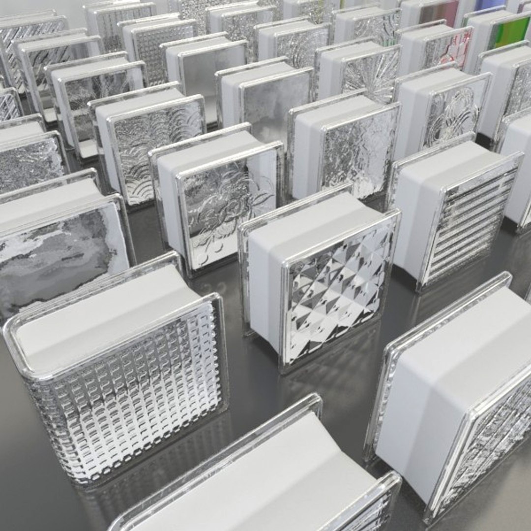 glass blocks 1 3d model